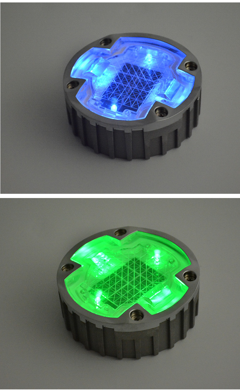 Aluminum Flashing Solar Powered Landscape Lights Reflective Road Stud