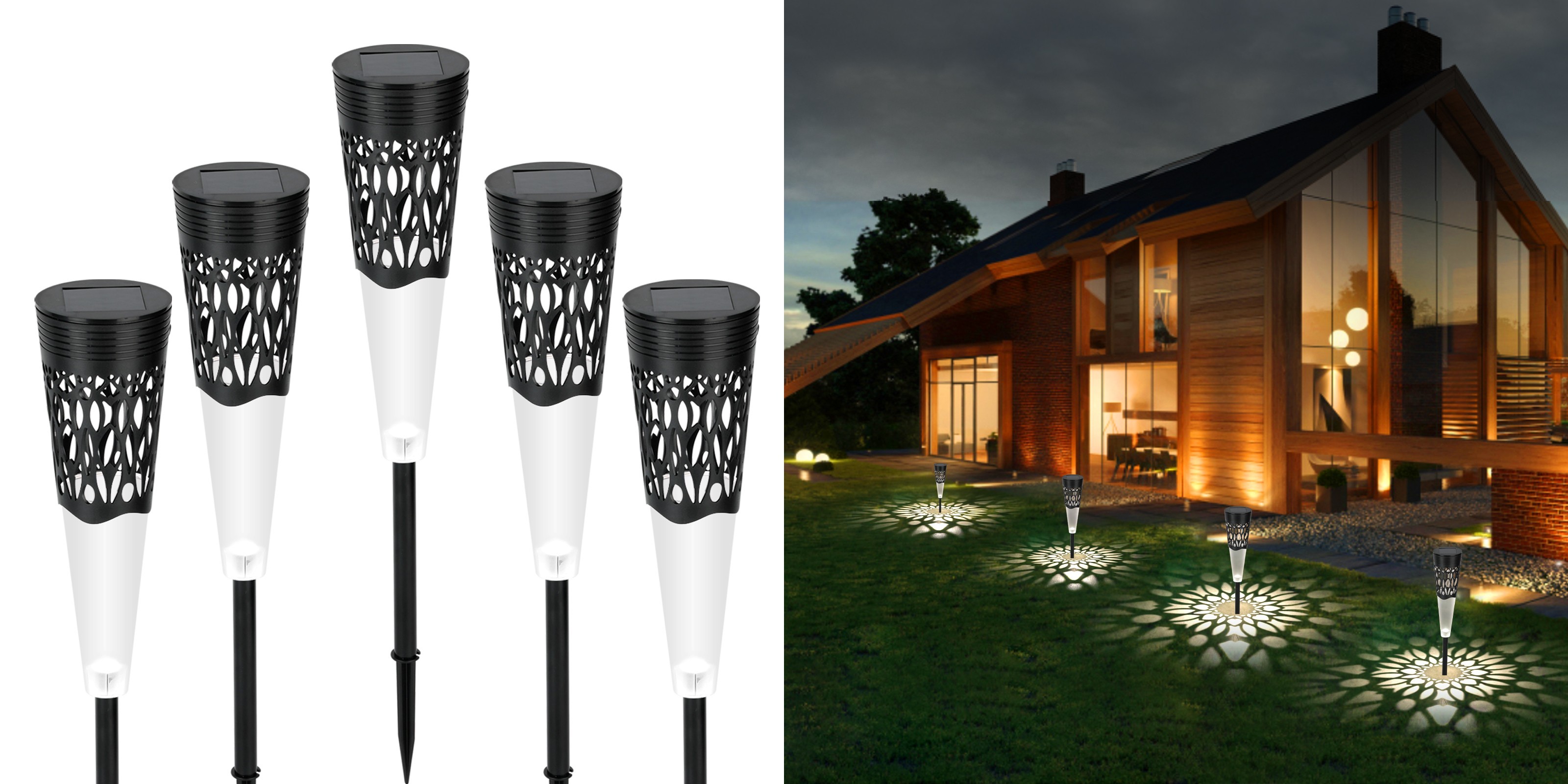 Decorative Solar Landscape Lights LED Ground RGB Garden Yard Light