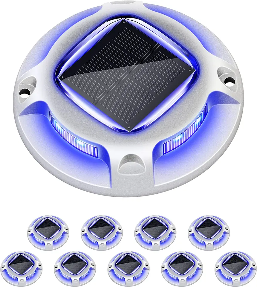 Monocrystalline Silicon Solar Panel LED Lights in Steady Flashing and ...