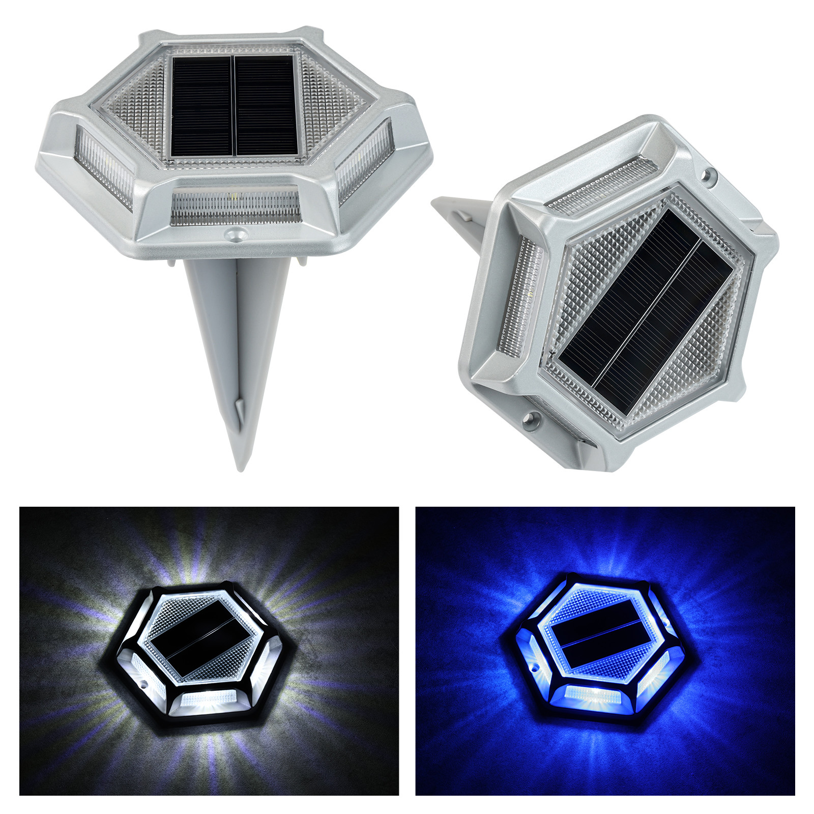 Aluminum Solar Dock Light 20 Lumens LED Brightness 2V Voltage for Eco ...